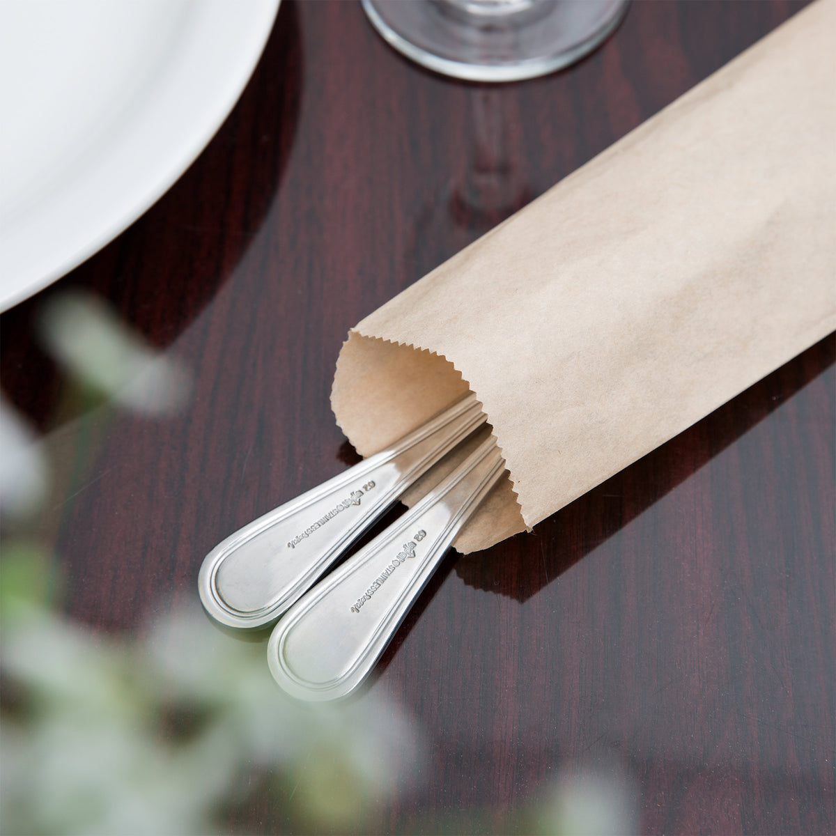 PAPER SILVERWARE BAGS / KRAFT / 10" (2,000/CS) – BarSupply.com