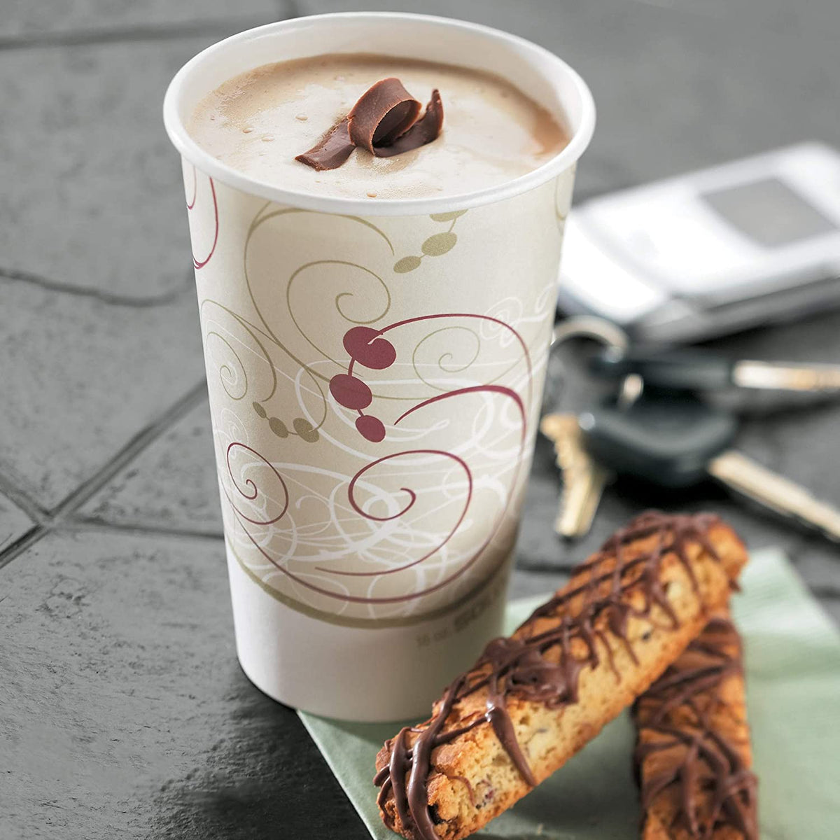 12 OZ FOAM HOT CUP / SYMPHONY DESIGN (50/20/1,000) – BarSupply.com